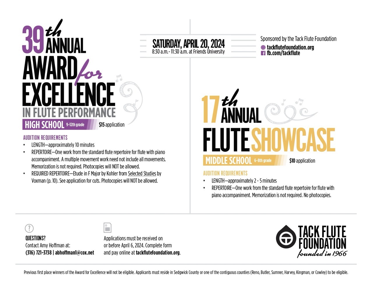 Spring Competition - Tack Flute Foundation